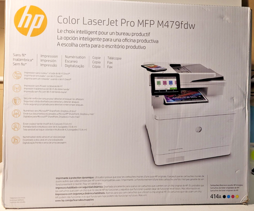 HP Color Laser Jet PRO MFP M479fdw. NEW SEALED | eBay