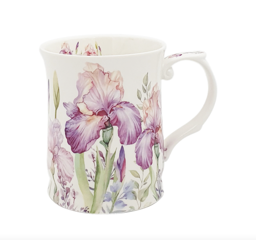 COFFEE TEA MUG BONE CHINA IRIS 415 ML BOXED | eBay Australia
