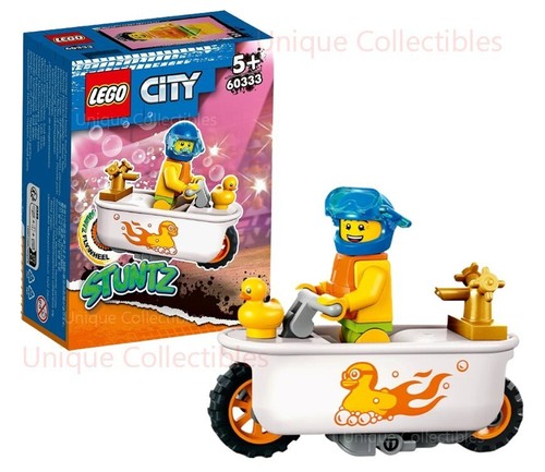 LEGO 60333 City Stuntz Bathtub Stunt Bike Bicycle Sudsy Simon Tub Racer ...