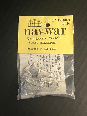 NAVWAR NAPOLEONIC VESSELS H.M.S. BELLEROPHON BRITISH GUN SHIP MINIATURE ...