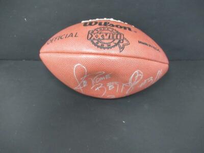 Jerome Bettis Signed Wilson SB XVIII NFL Football Autograph Auto PSA ...