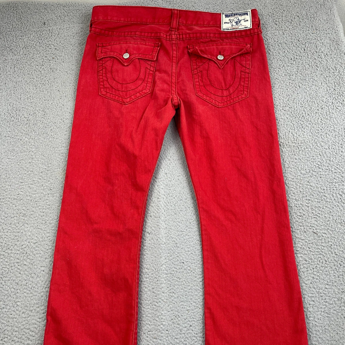 Red True Religion Pants
