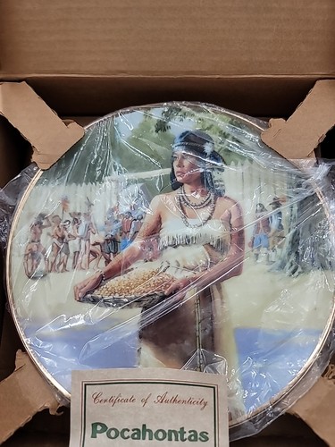 Vintage Hamilton Collection Plates Noble American Indian women ...