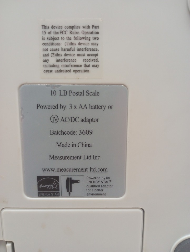 USPS 10 Lb Small Digital Table Top Scale Battery Only Does NOT Come ...