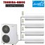 60000 BTU Quad Zone Ductless Mini Split Air Conditioner: 12000 x 2 ...
