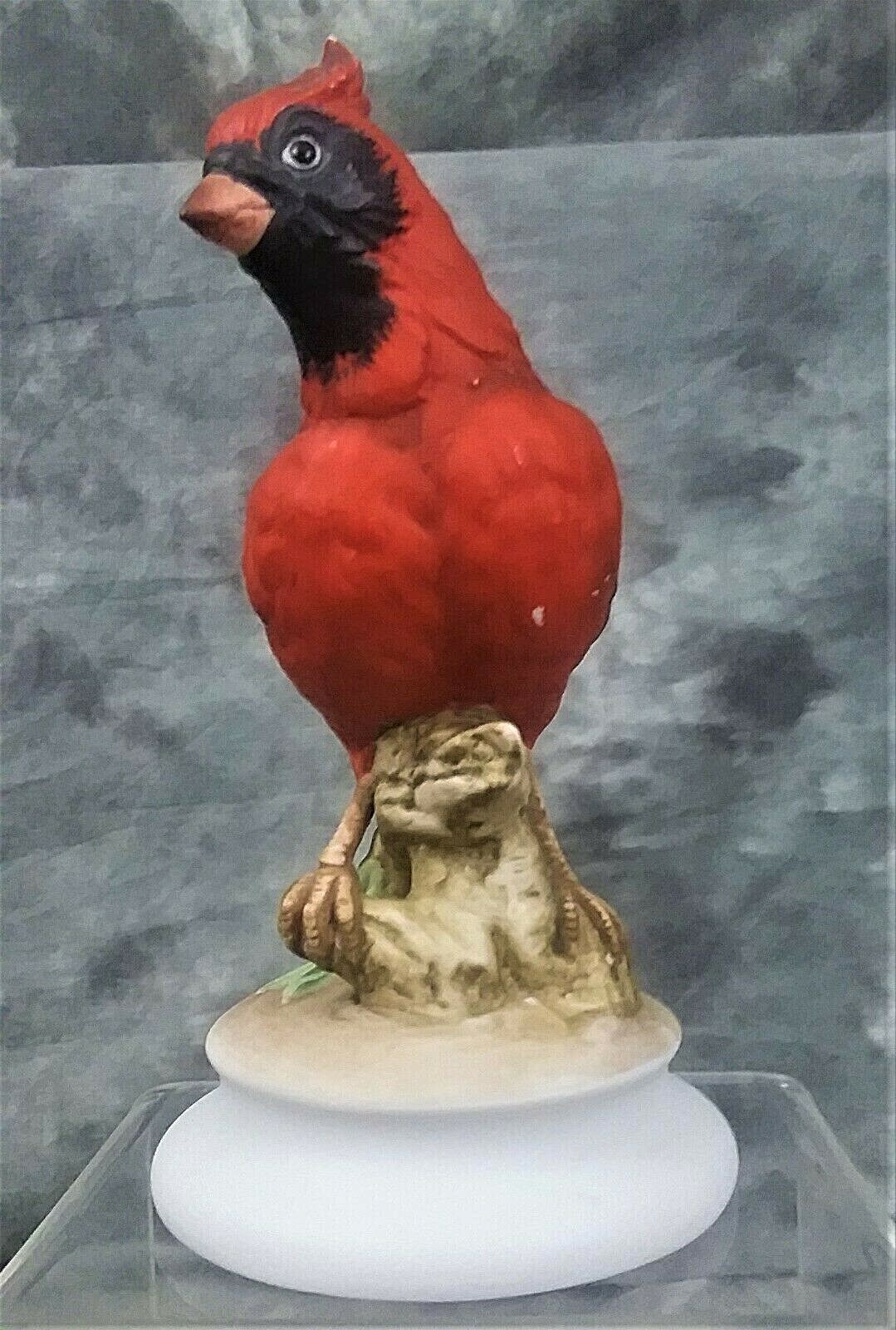 VINTAGE COLLECTIBLE LEFTON CHINA BISQUE PORCELAIN HAND PAINTED CARDINAL ...