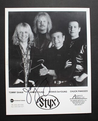 Autographed Hand Signed STYX Promo Photo 8" x 10" | eBay