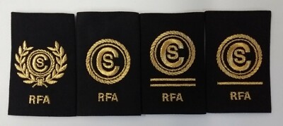 Genuine British Royal Navy RFA Royal Auxiliary Fleet Rank Slides 1 Pr ...