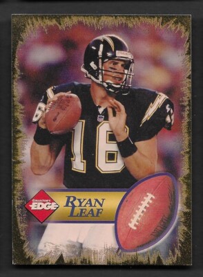 1998 Collector's Edge First Place Ryan Leaf Gold #2 Ryan Leaf San Diego ...