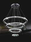 New LED Modern Crystal Circle Ring Chandelier Pendant Ceiling Lighting ...