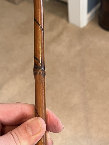 Antique Bamboo Snake Head Walking Swagger Stick - Central High School ...