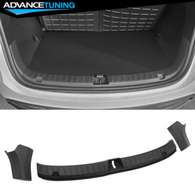 Fits 20-23 Tesla Model Y Black Rear Bumper Sill Guard Cover Protector ...