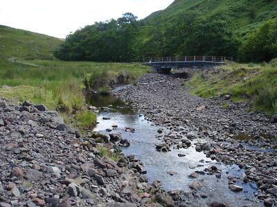 Photo 12x8 Meander on Highland Stream Barran/NM8825 A small meander on ...