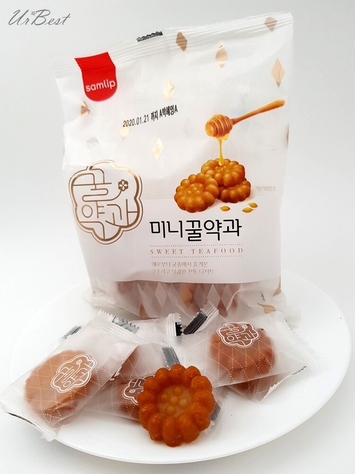 Korean Traditional Deep-fried Sweet Honey Cookies Samlip Mini Yakgwa ...