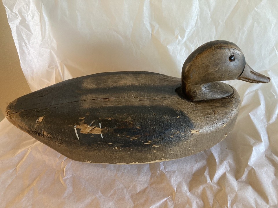 Antique Wooden Duck Decoy Lighter Wood Unsigned But Nice Piece | eBay