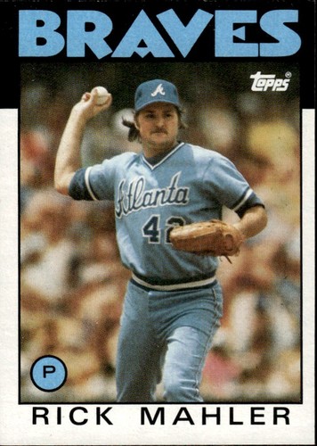 1986 Topps #437 Rick Mahler Atlanta Braves | eBay