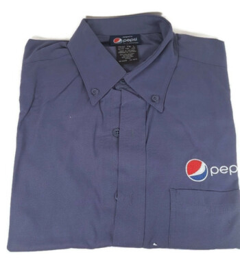 PEPSI COLA Men's Work Shirt Aramark Pepsi Uniform Employee | eBay