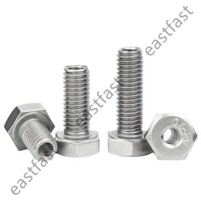 M8 M10 M12 M14 M16 M20 Stainless Steel Hex Head Bolts Hollow Thread ...