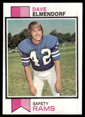 1973 Topps Dave Elmendorf #365 Los Angeles Rams Football Card | eBay