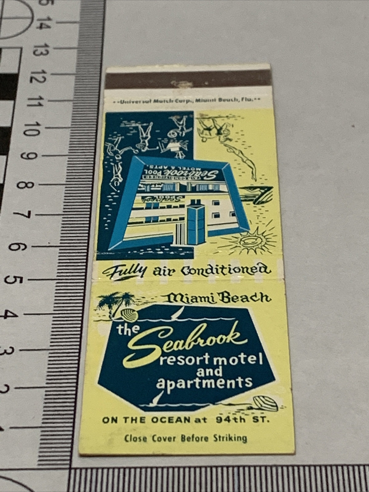 Front Strike Matchbook Cover The Seabrook Resort Motel Miami Bch,FL gmg ...