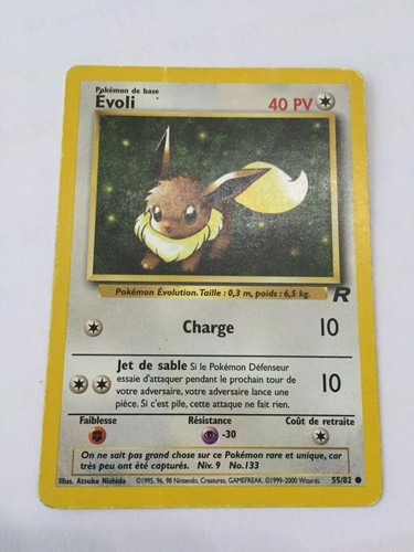 Carte Pokemon Evoli Team Rocket wizard 55/82 commune Française | eBay UK
