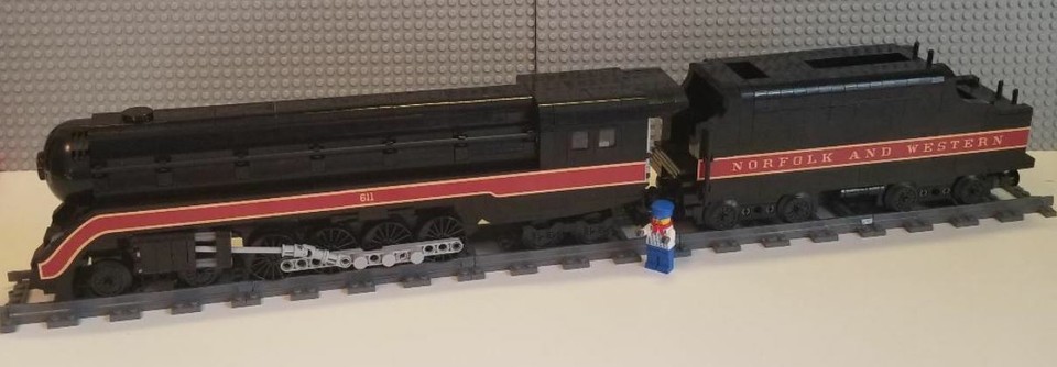 Custom Train Norfolk Western 611 Engine w/tender -Please Read Item ...