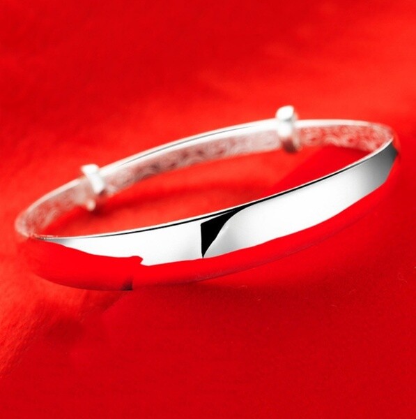 Beautiful Women's 925 Sterling Silver Adjustable Bracelet Fashion ...