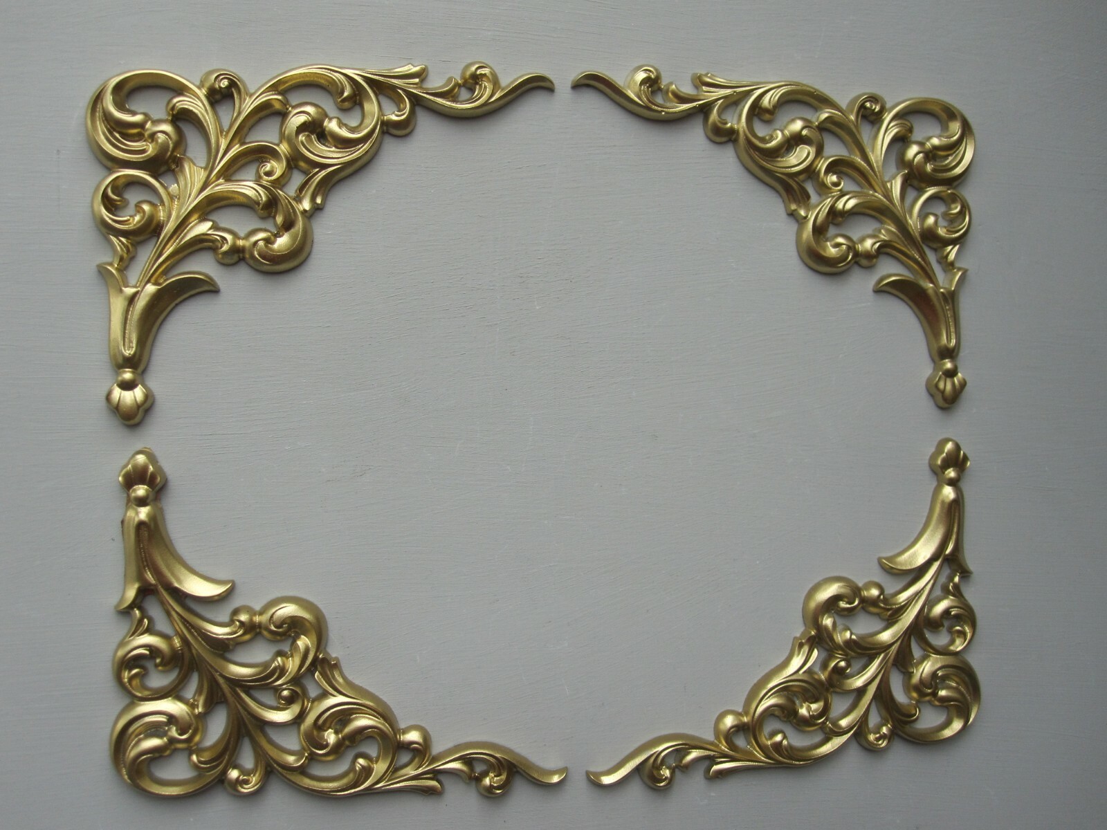 FOUR DECORATIVE ORNATE CORNICE MIRROR/ FURNITURE/ FIREPLACE MOULDINGS ...