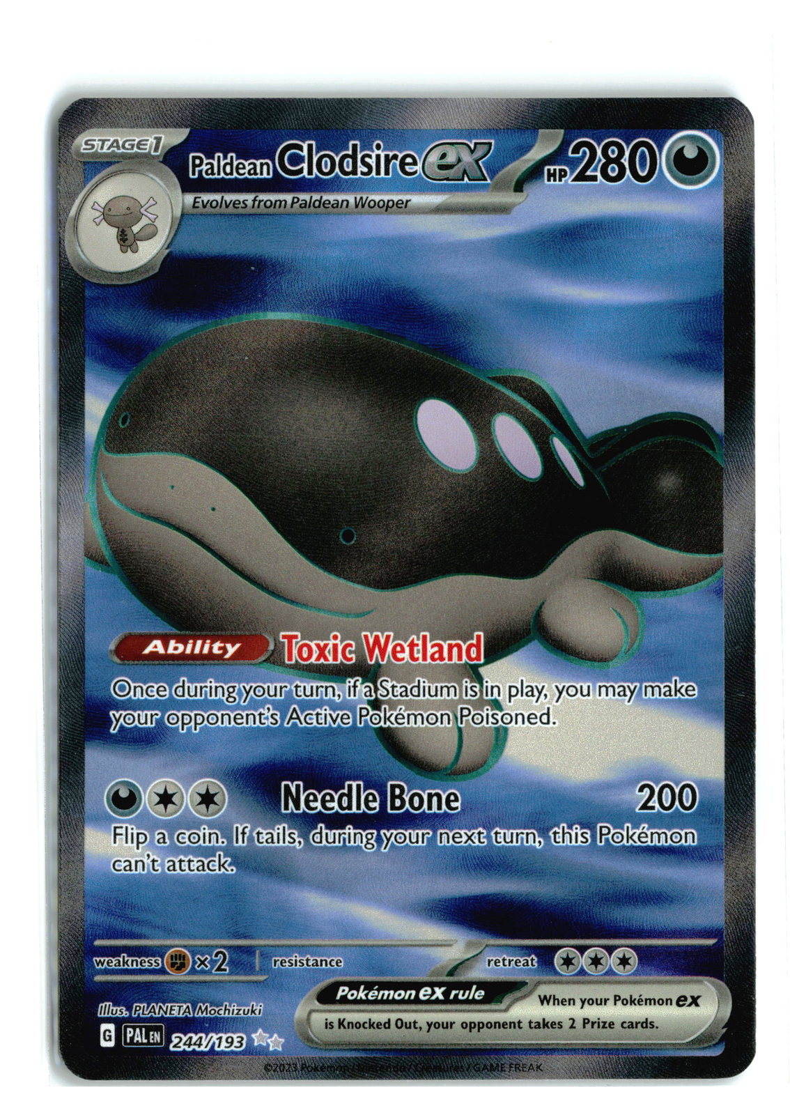 PALDEAN CLODSIRE EX 244/193 PALDEA EVOLVED FULL ART POKEMON TCG NM | eBay