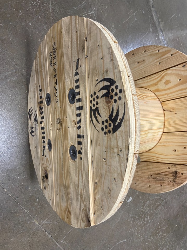 Heavy Duty Southwire Wood Reel HOBBY CRAFT TABLE BUILD YOUR OWN CLOCK ...