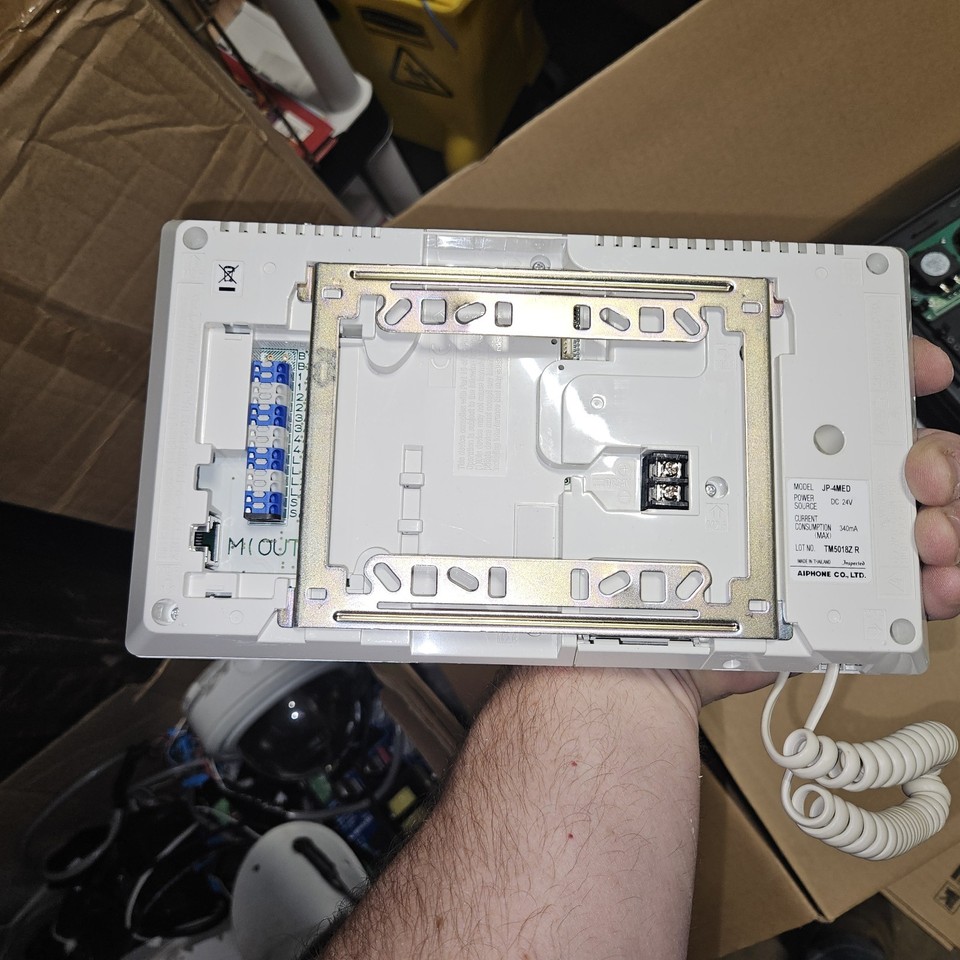 Aiphone JP-4MED 7" Video Master Station with Touchscreen LCD White ...