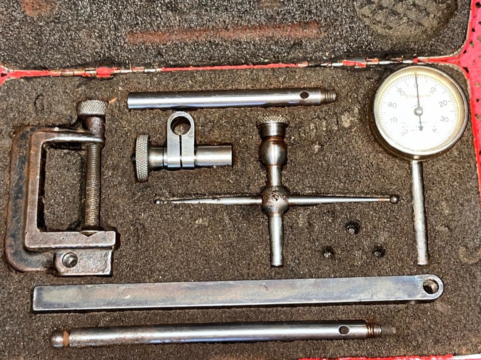Starrett 196 Plunge Back Dial Indicator Hole Attmt 196 Clamp Snug ...