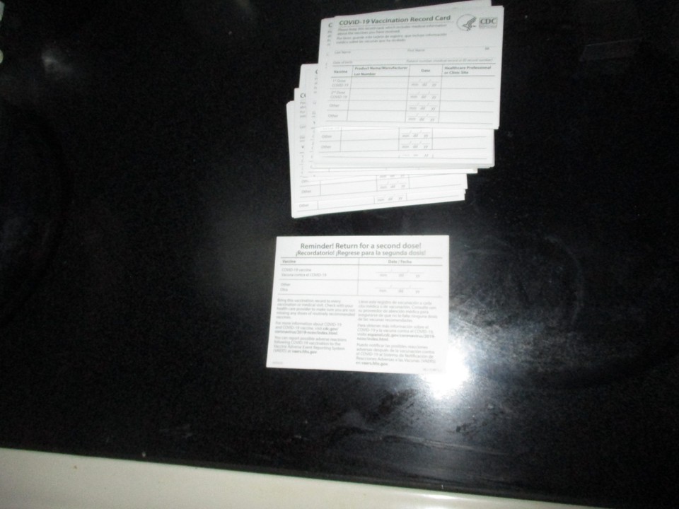 CHEAPEST ON EBAY ten ( 10 )COVID-19 CDC Vaccination Blank Card Collector Only | eBay