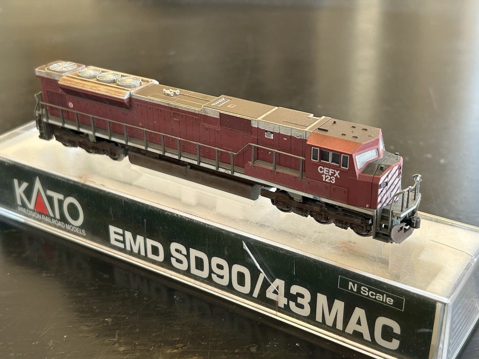 N Scale Custom weathered CEFX SD9043MAC DC | eBay