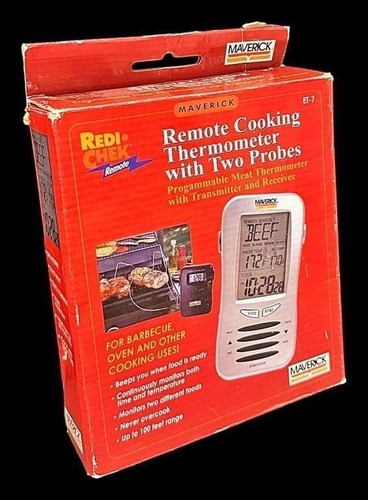 MAVERICK Remote Redi Check Wireless Cooking THERMOMETER With Two Probes ...