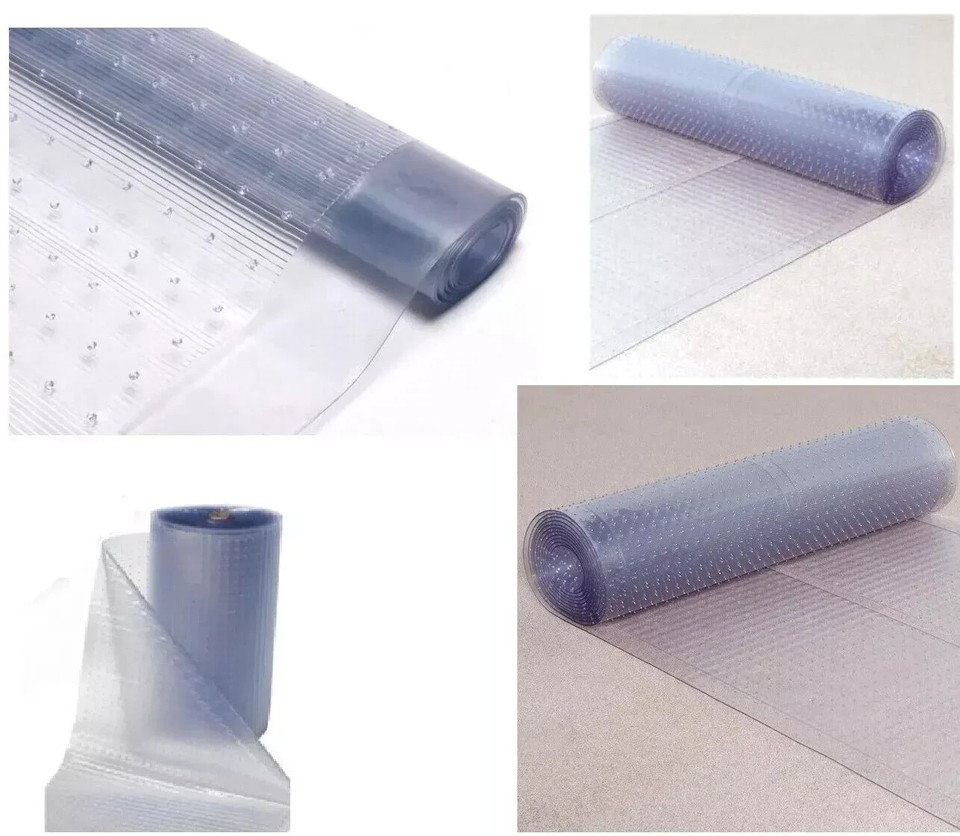 Vinyl Plastic Carpet Protector Clear Runner Home Office Hallway Film ...