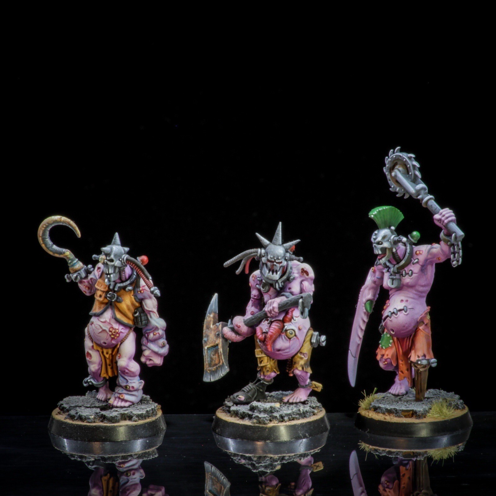 Pro Painted Necromunda Killteam Gellerpox Infected (X3) | eBay