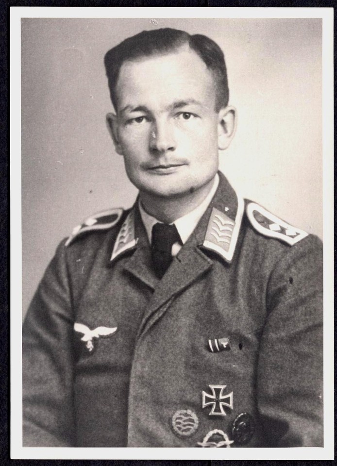 LD ED ROSSBACH SIGNED LUFTWAFFE PILOT ACE ERICH HARTMANN GALLAND ...