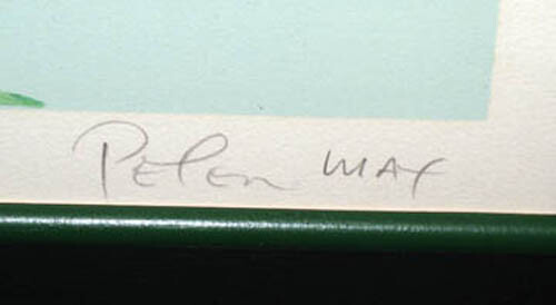 Peter Max "Circus Performer" Signed & Numbered Lithograph, New Frame ...