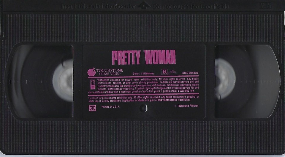 Preowned 1990 Pretty Woman VHS Richard Gere (Edward Lewis) Julia ...