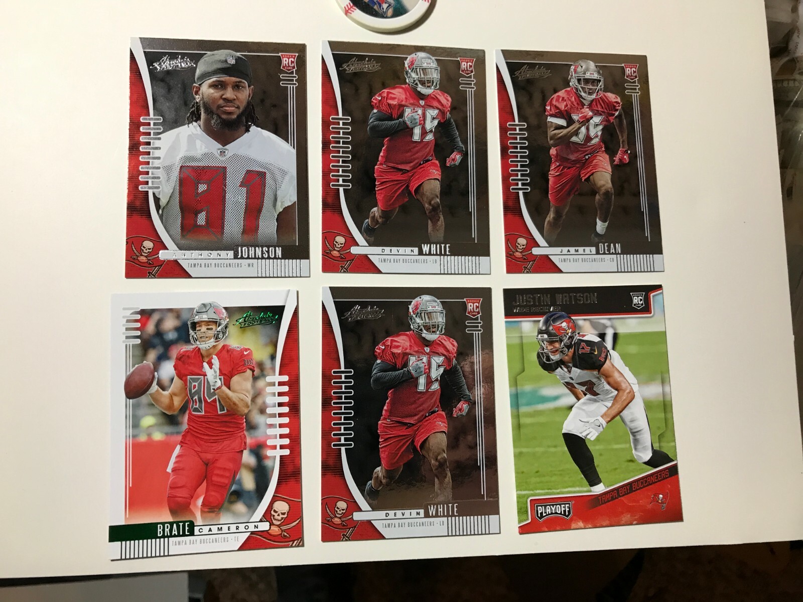 2019 absolute football No.190 DEVIN WHITE ROOKIE AND 5 BONUS CARDS | eBay