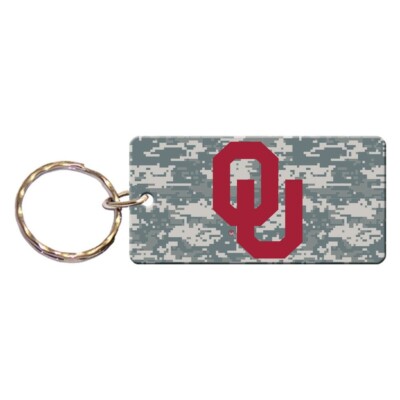 OKLAHOMA SOONERS DIGITAL CAMO RECTANGLE ACRYLIC KEY RING NEW WINCRAFT 😎 ...
