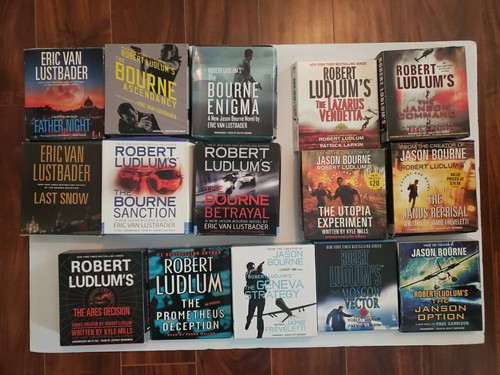 Lot of (16) Eric Van Lustbader & Robert Ludlum Audiobooks CDs - Jason ...