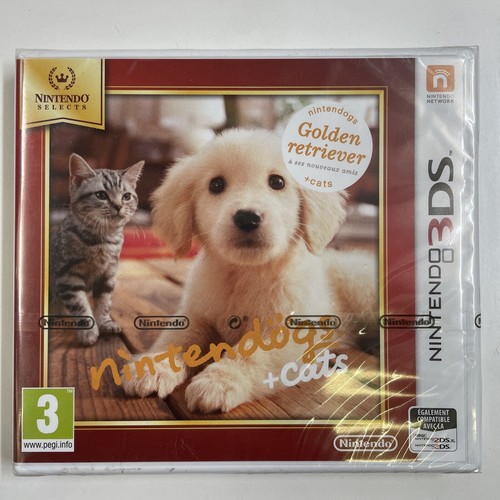 NEUF NEW nintendogs + cats golden retriever nintendo 3DS compatible 2DS ...