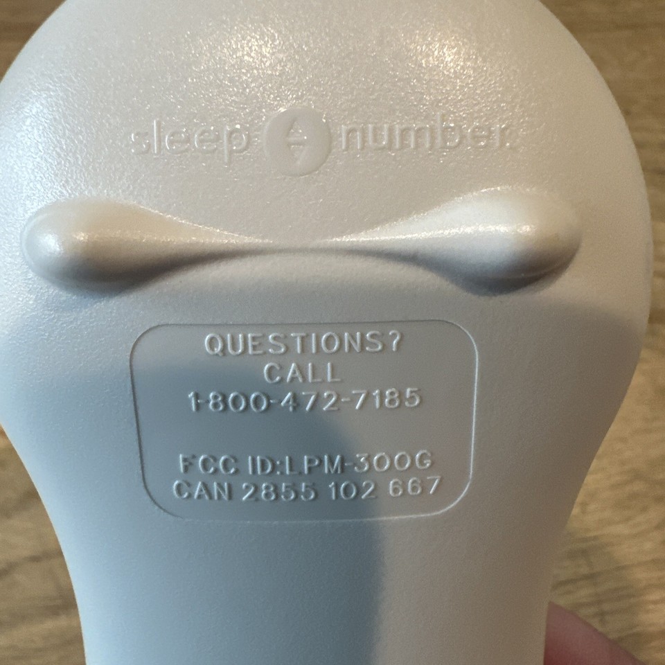 Sleep Number Select Comfort Dual Chamber Wireless Remote Control LPM ...