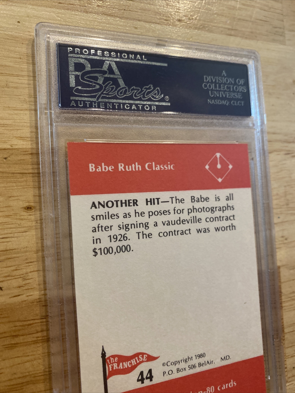 Babe Ruth PSA 10 GEM MINT Vintage Baseball Collector Card New York ...