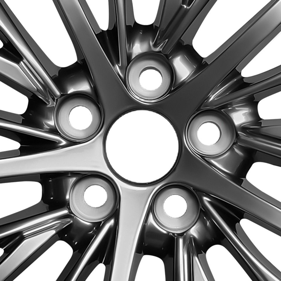 Lexus Toyota styled Wheels 18x8" Black Machine Face 2pc | eBay