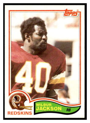 1982 Topps #512 Wilbur Jackson Washington Redskins Excellent | eBay