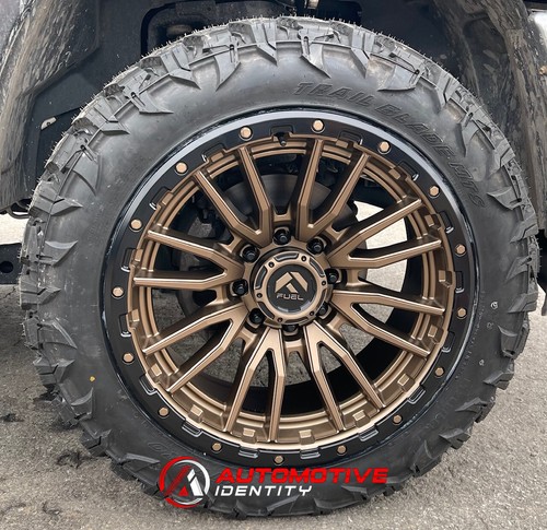 22x10 Fuel D681 Rebel Bronze Wheels 28555R22 MT Tires 6x135 Ford F150 ...