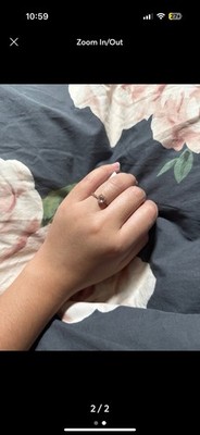 Pandora Moments 14k Rose Gold Plated Radiant Heart Ring Size 7 ...